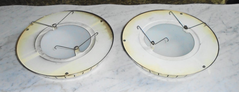 Flush Pierced Brass & Glass Atomic Dome Hook Mount Ceiling | Etsy