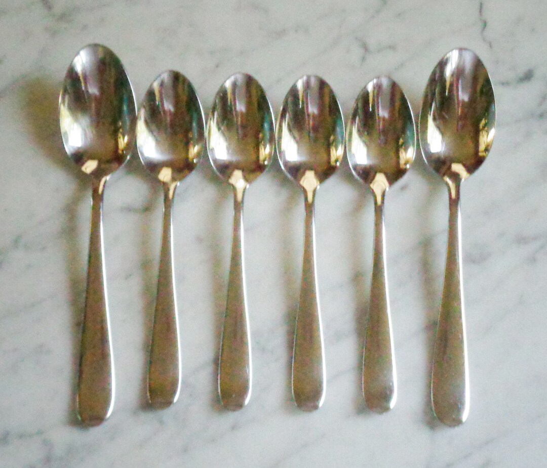 Gorham Stainless Steel Eclipse Pattern 4 Teaspoons & 2 Table Soup ...