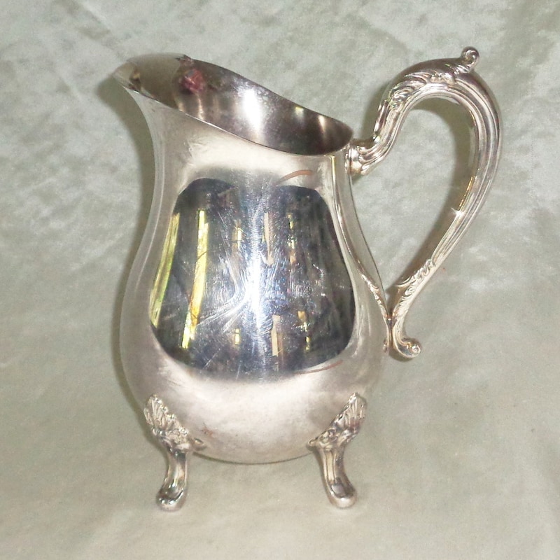 Silver Plate Pitcher - Etsy
