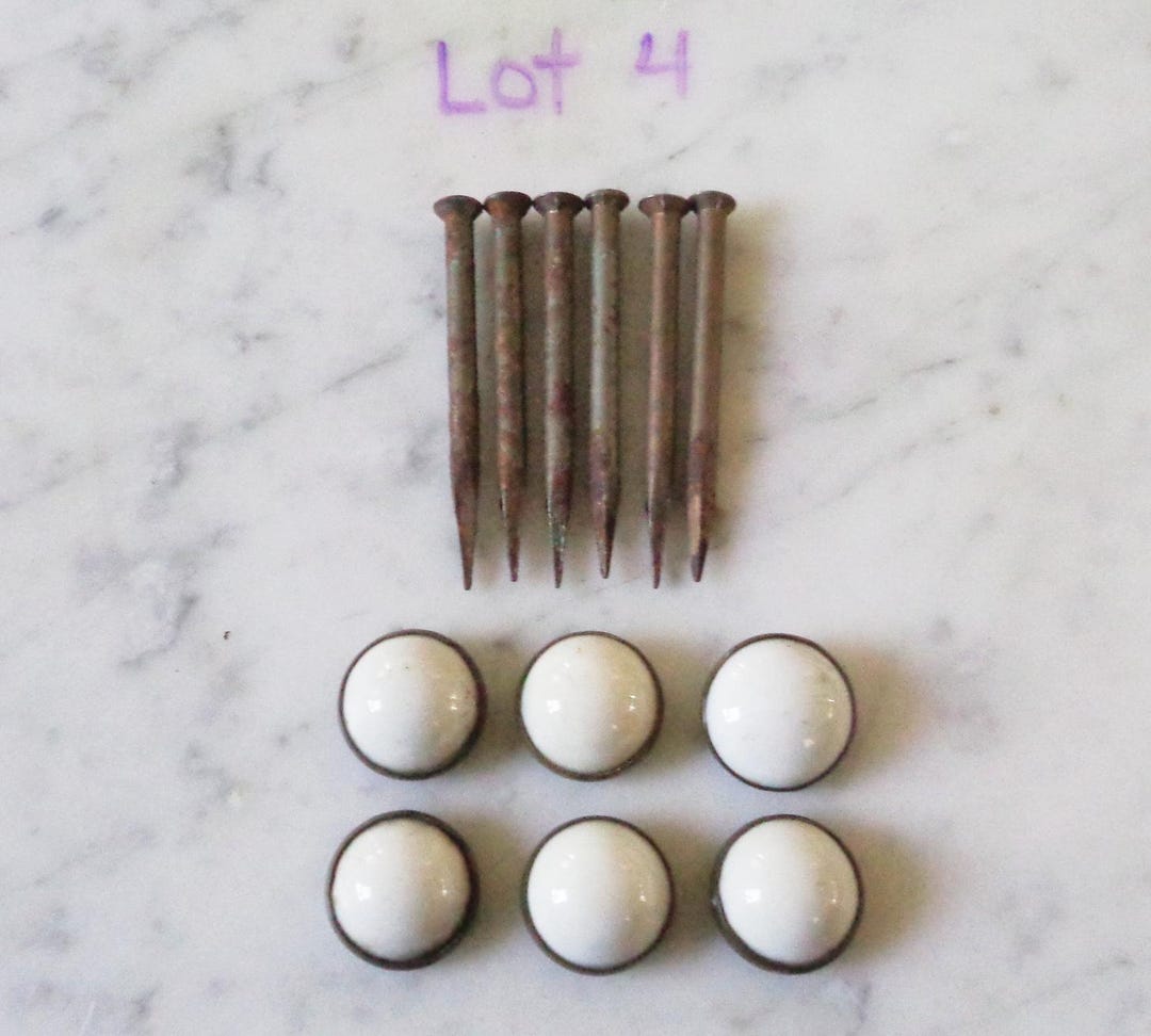 Victorian Porcelain Top Picture Frame Nails - Set of 6 - Etsy