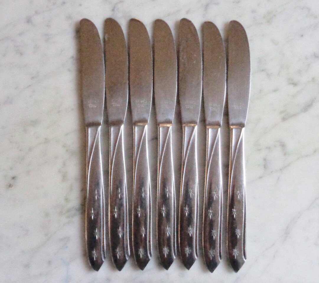 AMC Stainless Astra Japan 8 1/4 Inch Set of 7 Dinner Knives - Etsy