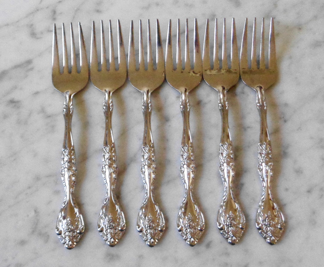 Stanley Roberts Stainless Japan Charles IV 6 1/8 Inch Set of 6 Salad ...
