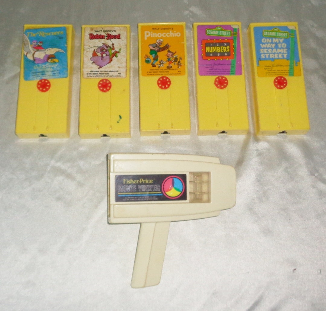 1973 #450 Fisher Price Movie Viewer + Movies~ Disney Robin Hood ...