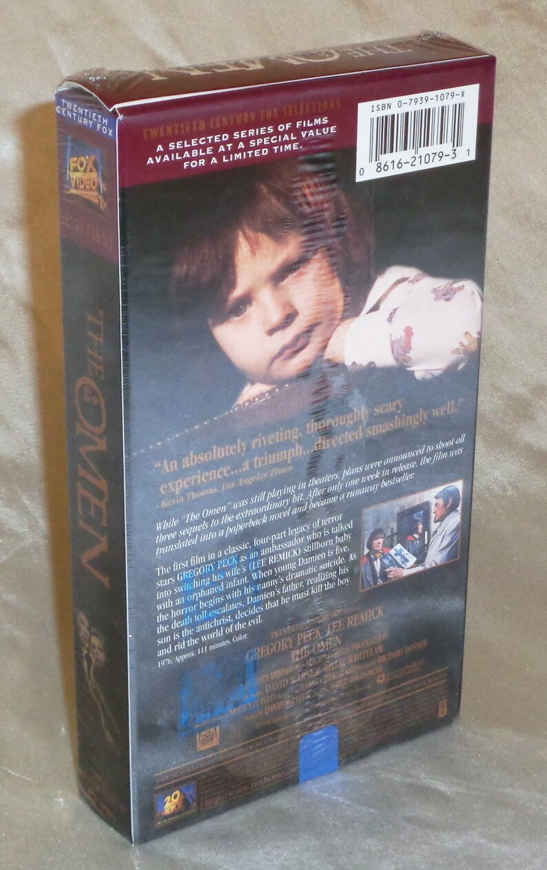 FACTORY SEALED the Omen VHS 20th Century Fox Watermarked - Etsy