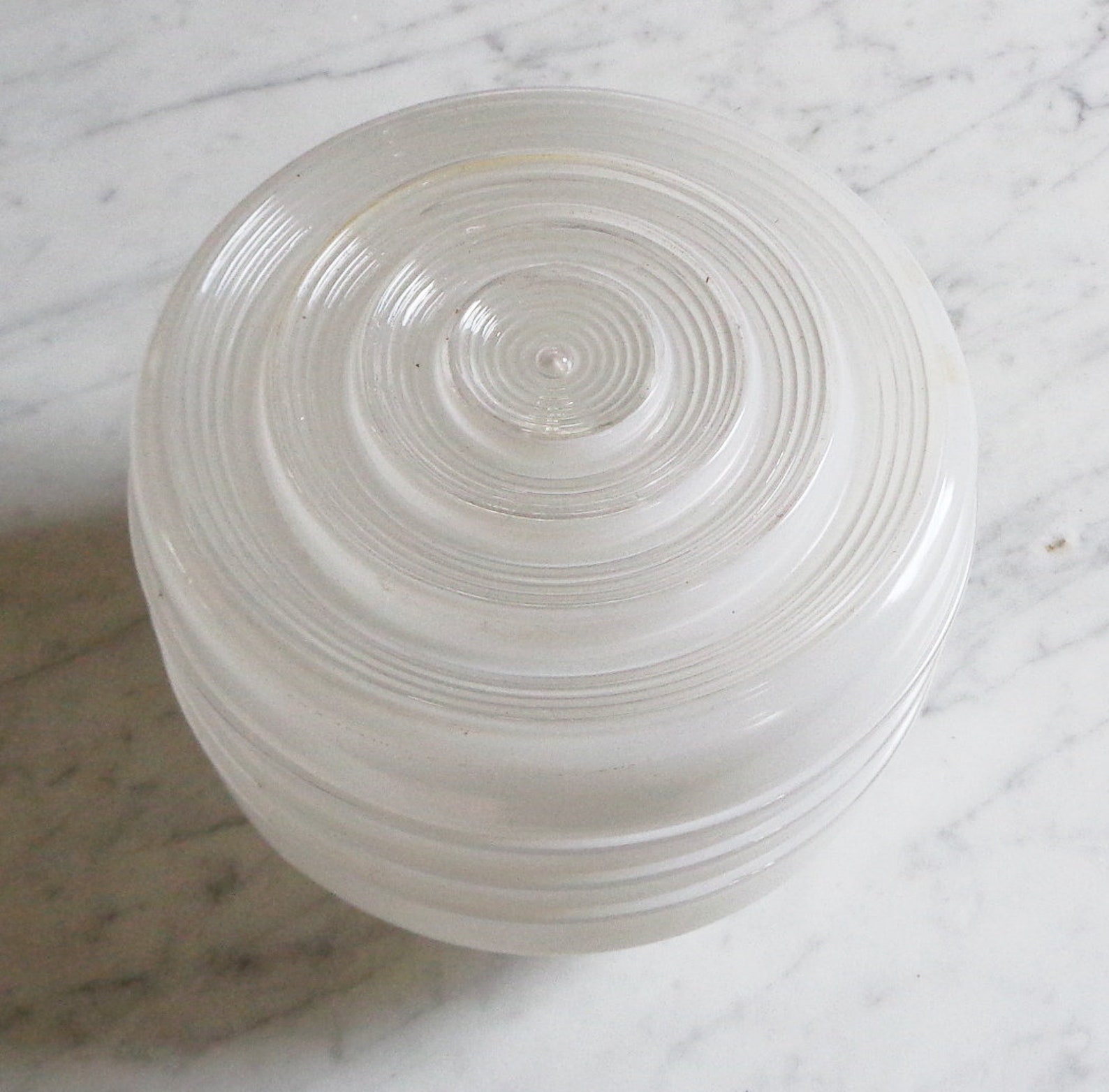 Bullseye Skyscraper Glass Light Fixture Cover 6x6inch Vintage - Etsy