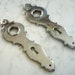 Matching Set of 2 Mid Century Chrome Door Knob Skeleton Key - Etsy