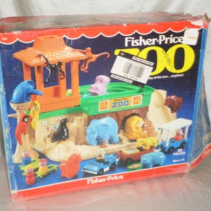 Fisher Price Little People Zoo Set in Box 1984 916 Complete With All ...