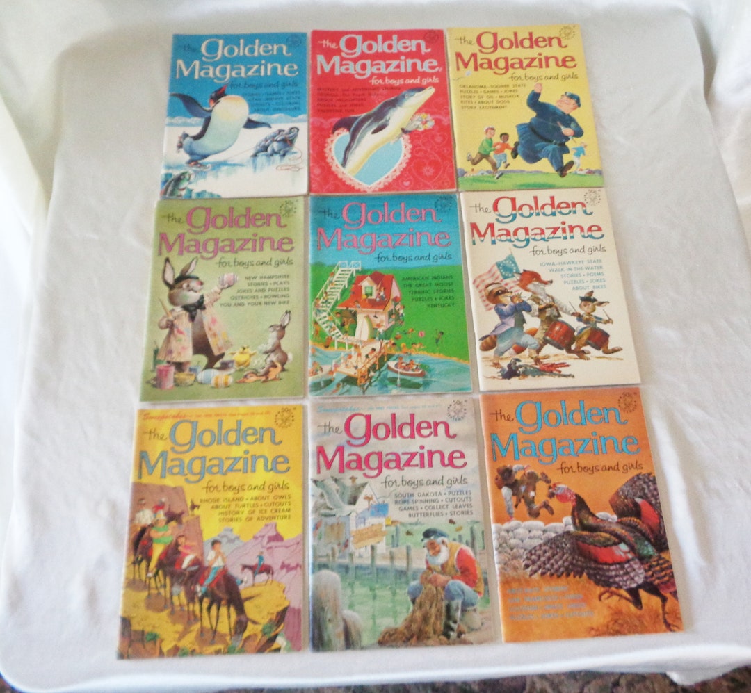 Children's "golden Magazine" ~ 9 Issues From 1966 Vol 1-4, 6-9, 11 Jan ...