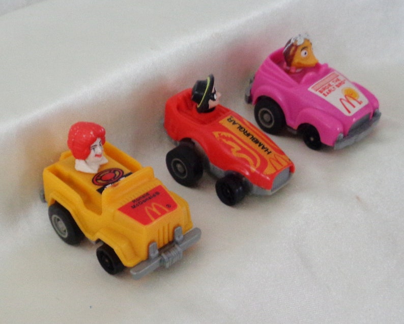Mcdonalds 1985 Pull Back Racer Cars Ronald Hamburgler & Birdie - Etsy