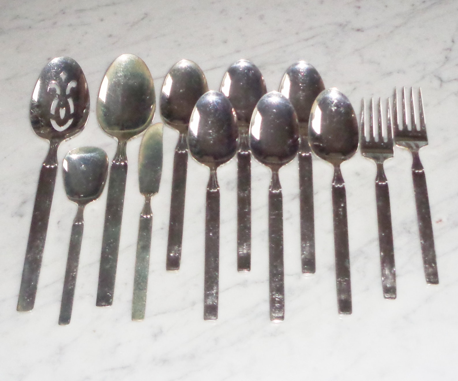 TWILIGHT Community Silver Plate Flatware Silverware Lot~ Soup Serving ...