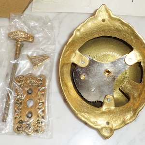 Nostalgic Solid Brass Victorian Door Bell Plate Cover Set Unused MIP ...