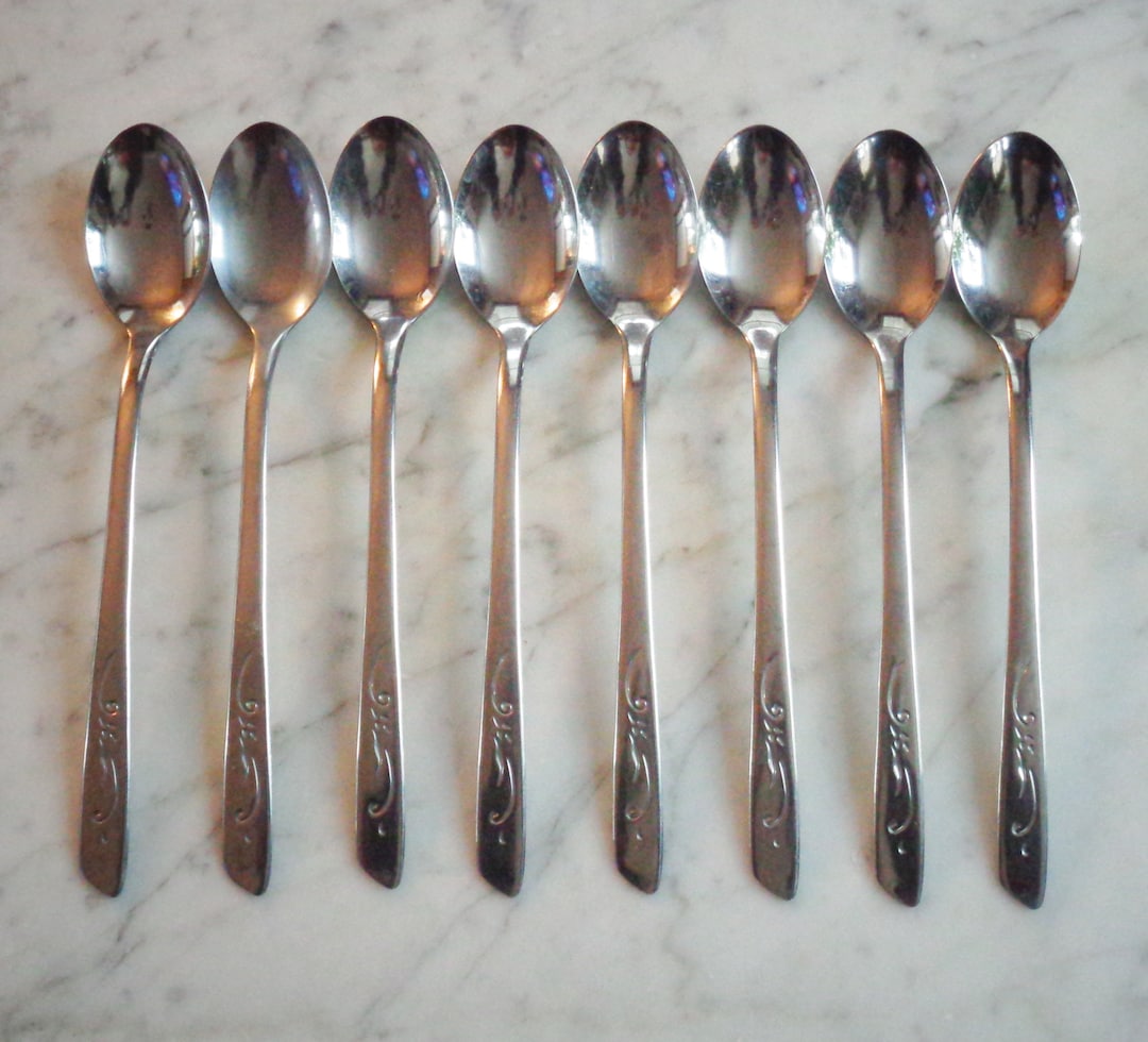 Mardi Gras Silco International Stainless Atomic Pattern 7 1/4 Inch Set ...