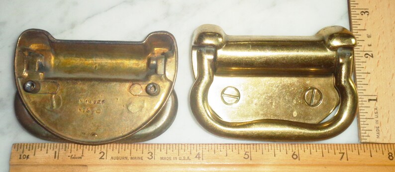 Keeler Brass Co K14097 Brass Drop Handle Bin Knocker Bail | Etsy