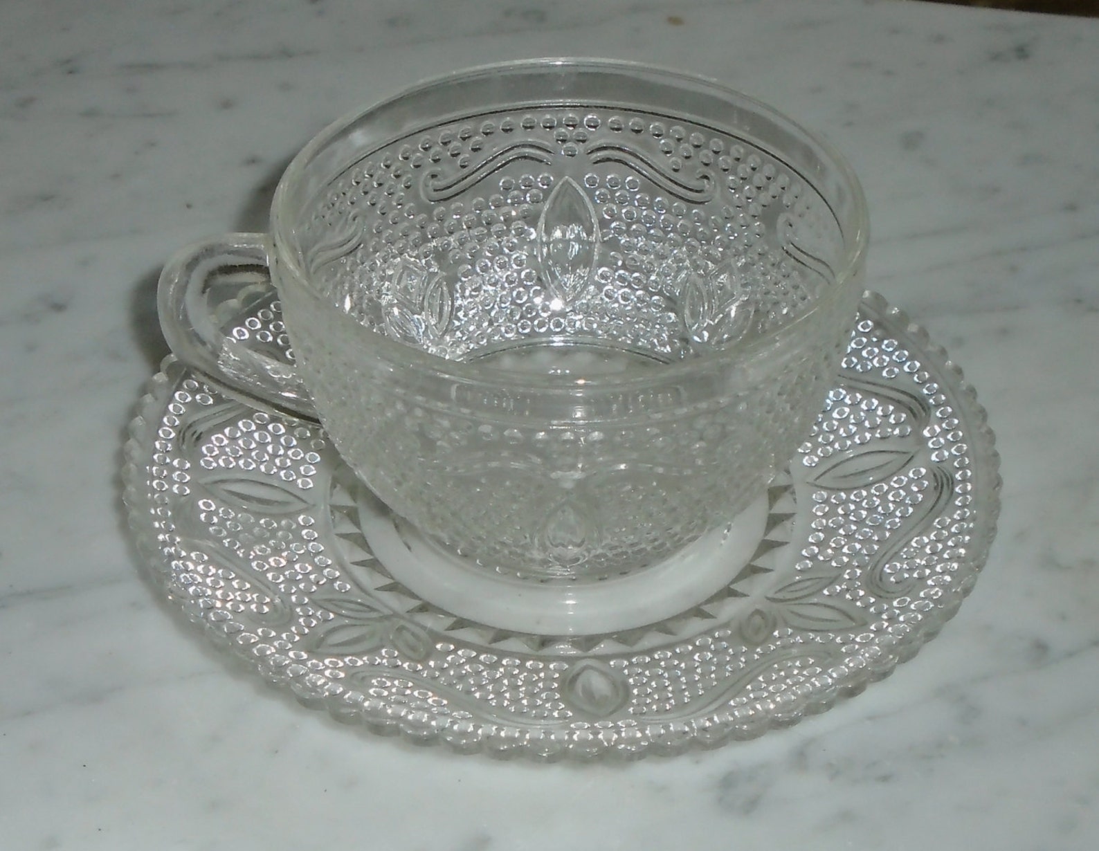 Heritage Pattern Federal Glass Co Vintage 26pc Coffee Cup & - Etsy