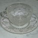 Heritage Pattern Federal Glass Co Vintage 26pc Coffee Cup & Saucers Set ...