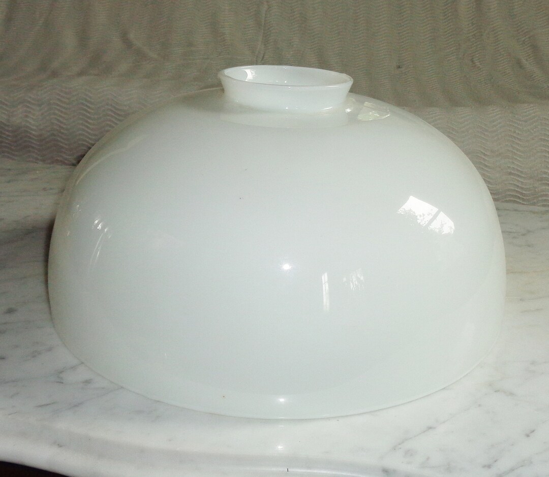 LARGE 14 Inch White Glass Diffuser for Antique Oil Lamp or Fixture - Etsy