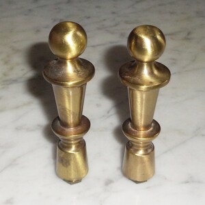 Metal Skyscraper Lamp Shade Holder Finial Set Large 3 1/2 Inch Vintage ...