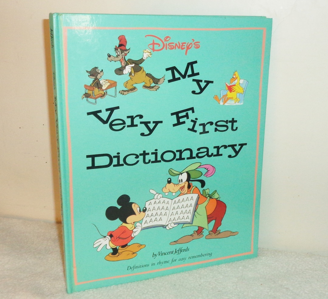 1989 Disney's My Very First Dictionary Oversized Hard Cover Book - Etsy