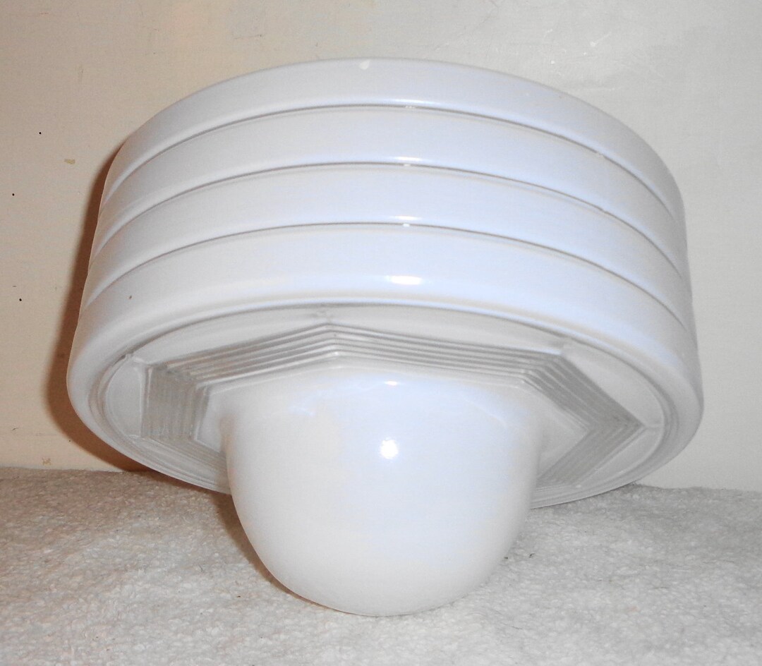 Skyscraper Light Fixture Cover Replacement 8 X9 1/2" 4in Fitter Vintage ...