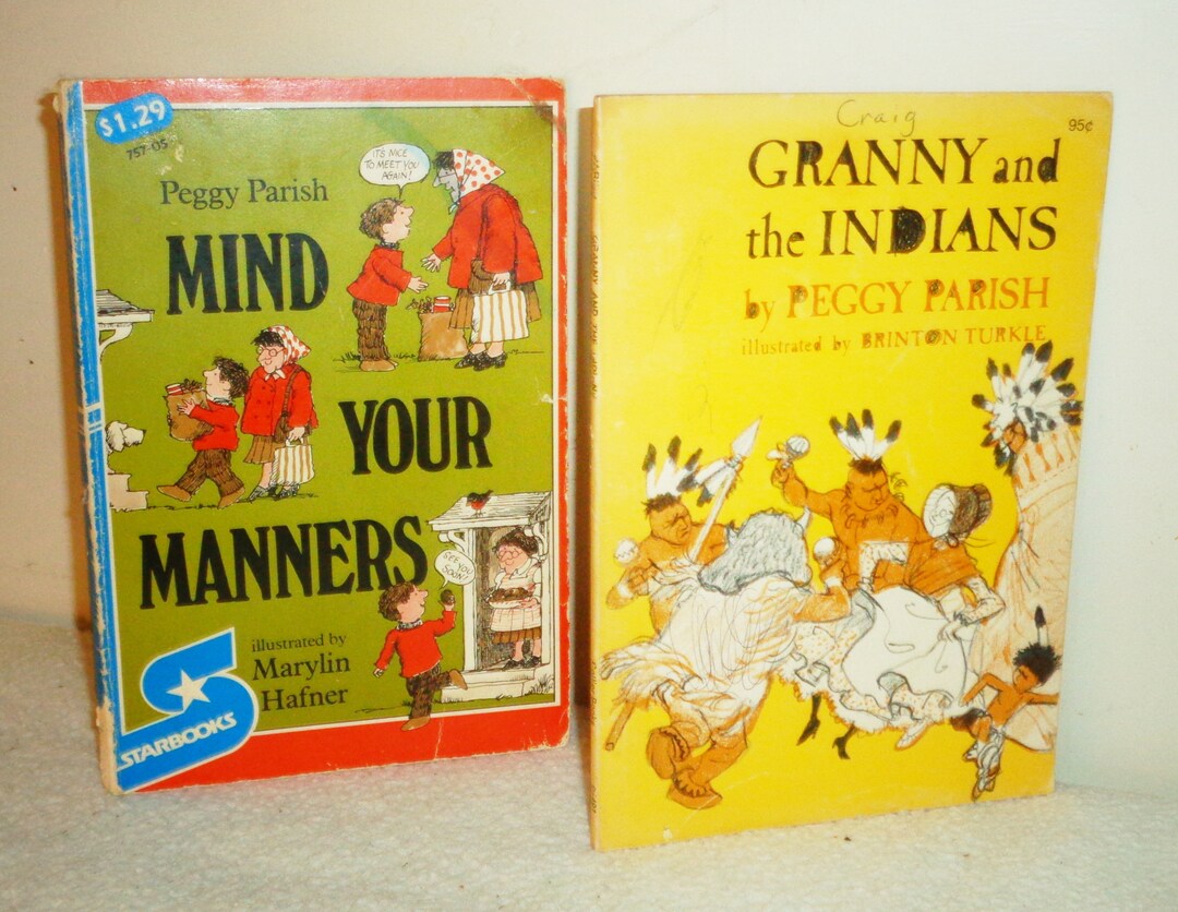 2 RARE SC Peggy Parish Books~ Mind Your Manners & Granny and the ...