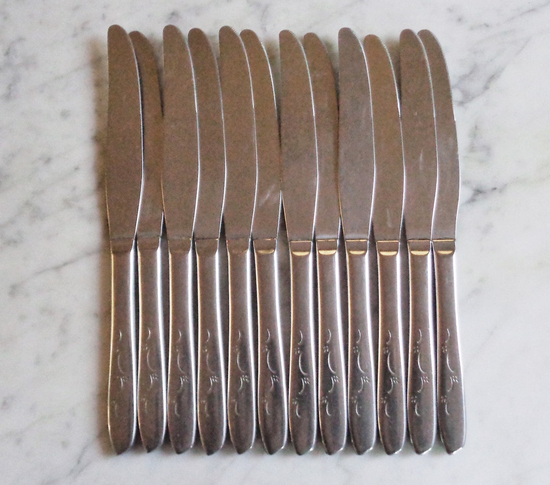 Mardi Gras Silco International Stainless Atomic Pattern 8 1/2 Inch Set ...