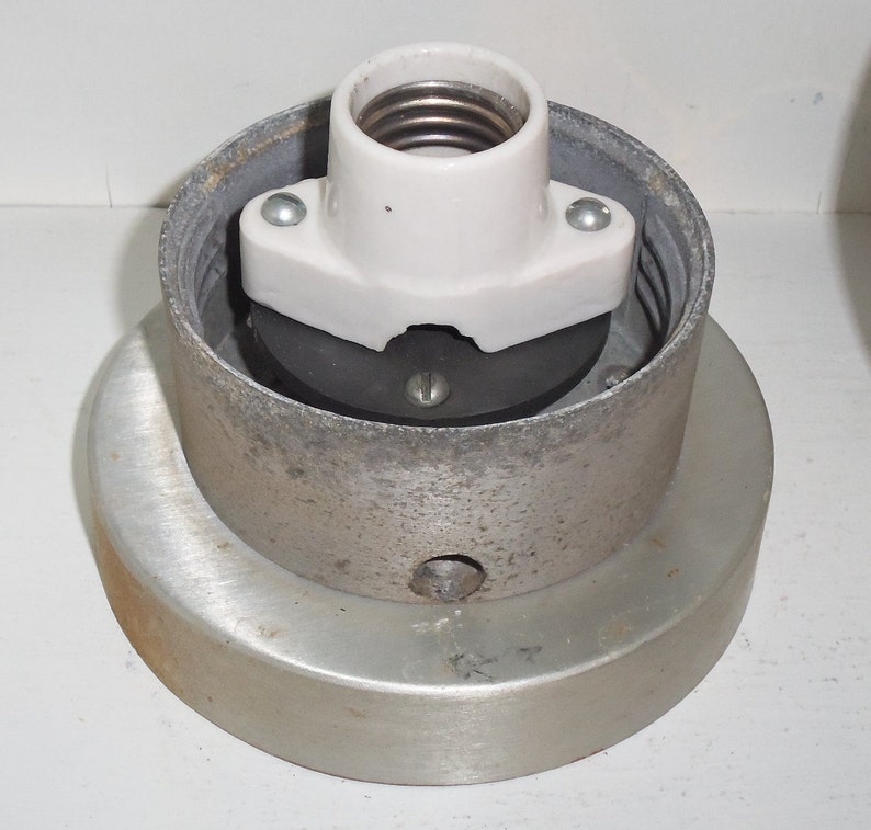 Benjamin Explosion Threaded White Globe in Original Fixture - Etsy