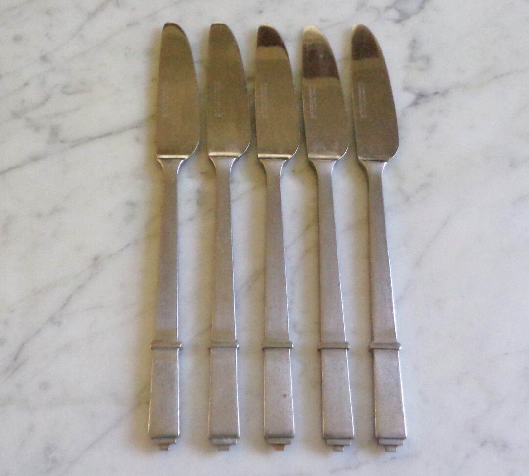 Stuart I Stanley Roberts Stainless Japan 5 Dinner Knives 8 3/4 Inch - Etsy