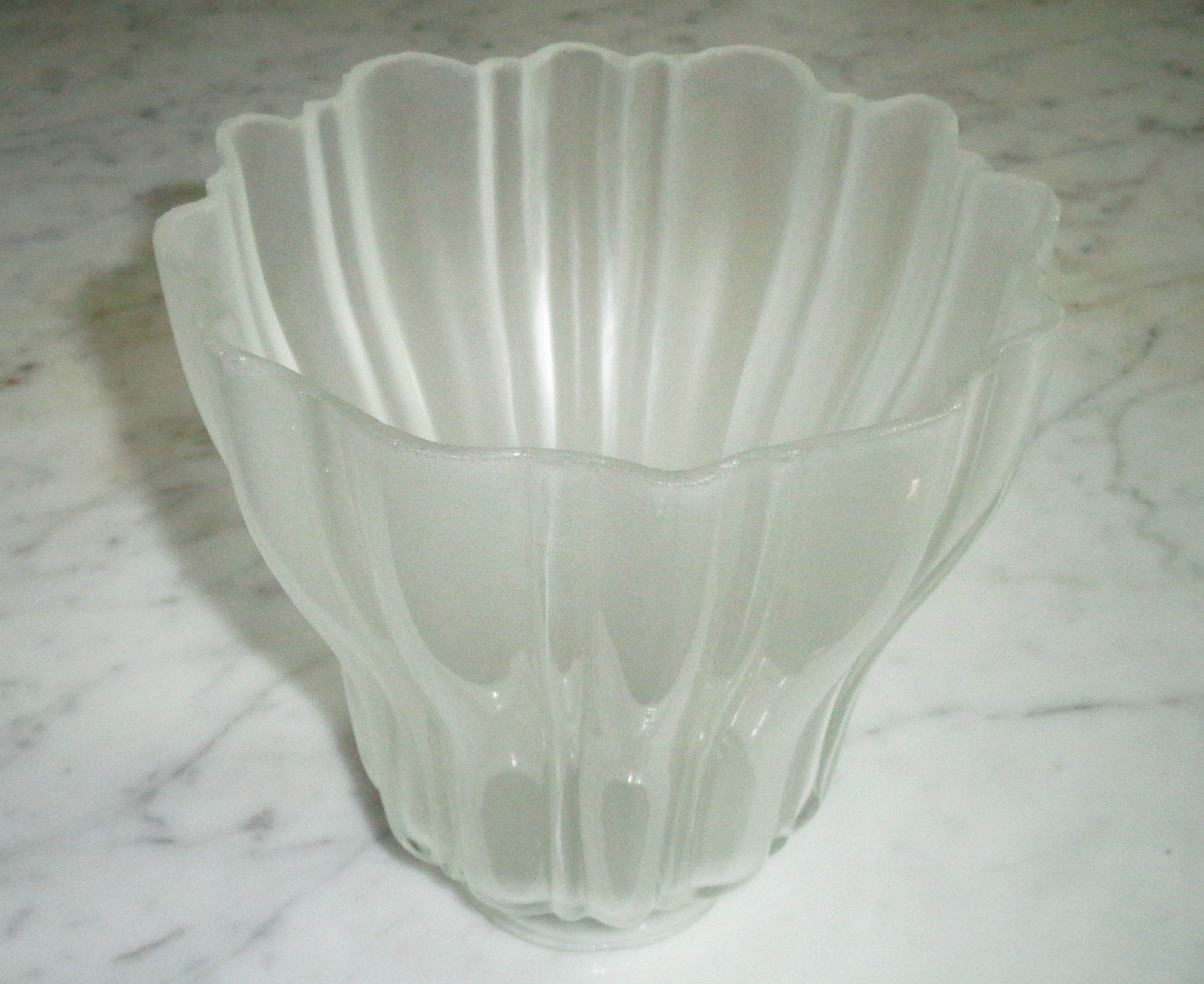 Frosted Clear Glass Diffuser Small Antique Light Cover Shade W - Etsy ...