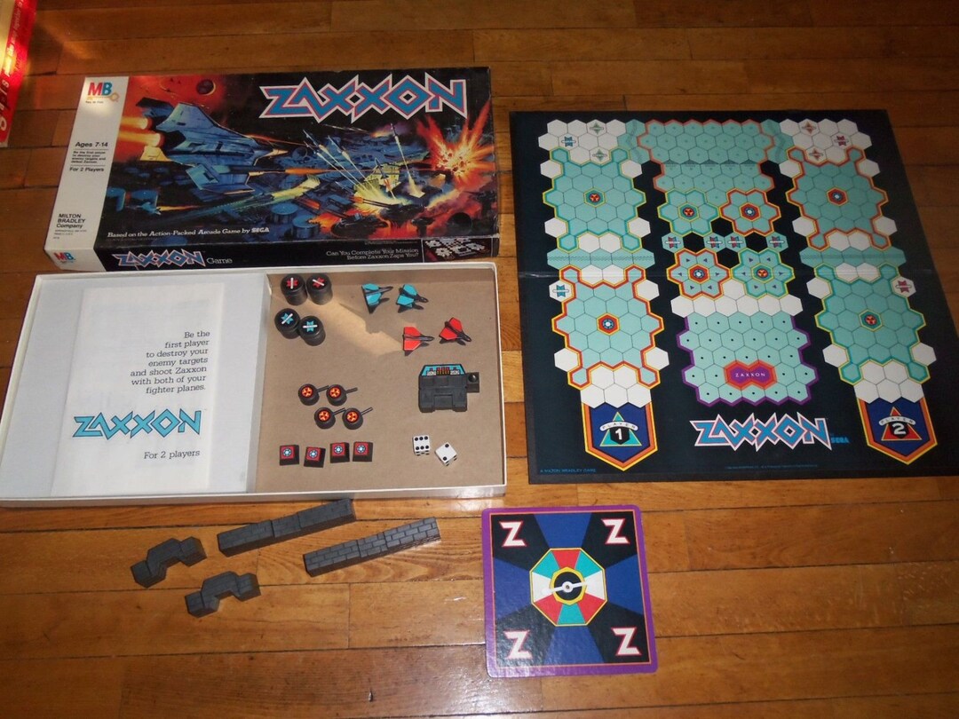 Sega Zaxxon Milton Bradley Vintage 1982 Complete Board Game - Etsy
