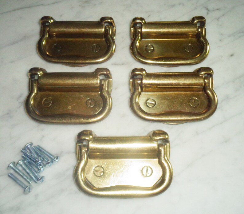 Keeler Brass Co K14097 Brass Drop Handle Bin Knocker Bail | Etsy