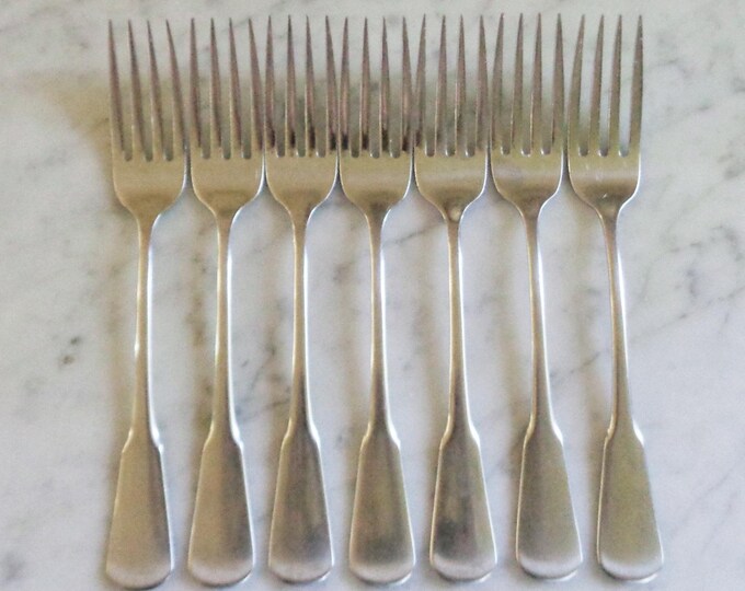 7 SSS Oneida Colonial Boston Minute Men Stainless 7 1/4 Inch Dinner ...