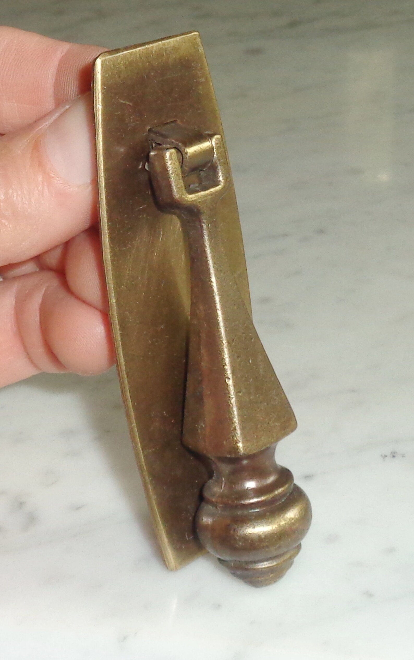 3 Inch Tear Drop Bail Knocker Drawer Pulls W Back Plates 7642 | Etsy