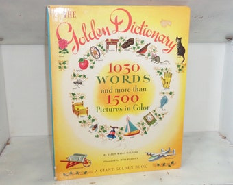 Golden Dictionary - Etsy