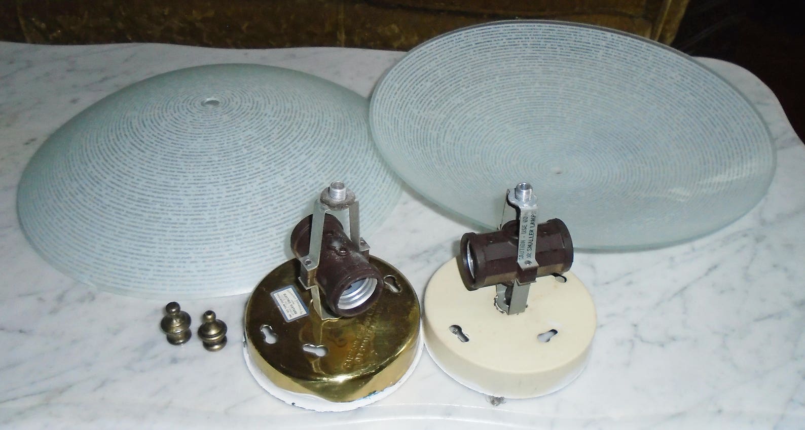 Bullseye Basketweave Light Fixtures 12 3/4in Round Upturn Rim | Etsy