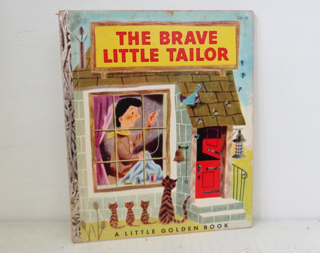 The Brave Little Tailor Little Golden Book 25c 1953 #178 First "a ...