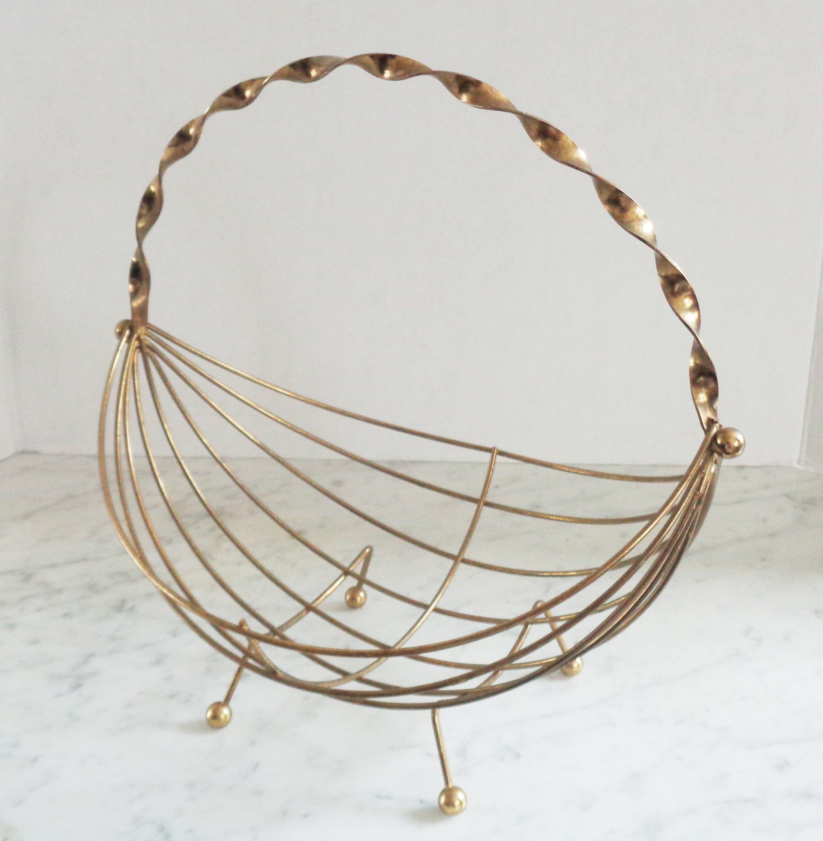 Vintage Decorative Folk Art Iron Rod Fruit Countertop | Etsy