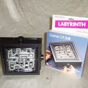 1989 Marble Tilt Labyrinth Maze Game Precision Magnif Game of Skill ...