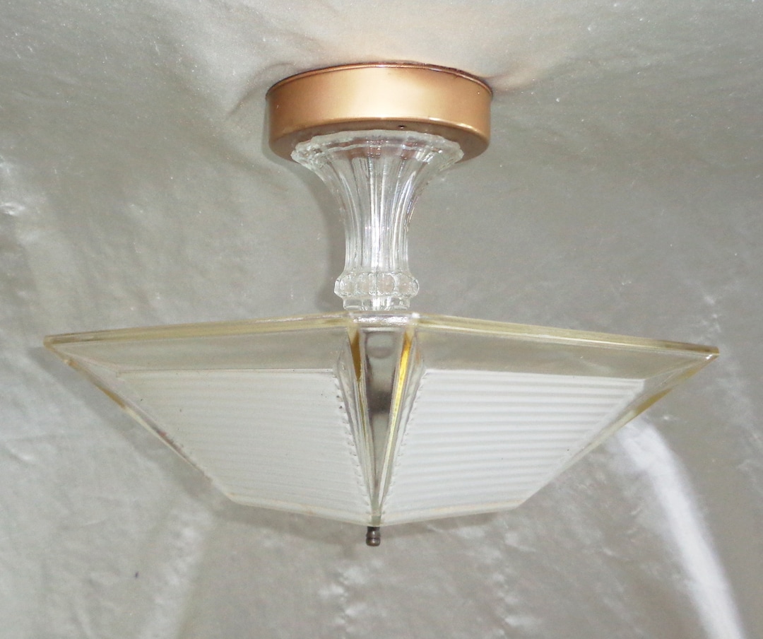 15inch Skyscraper Light Shade on Union Made Puritan Pendant Electric ...
