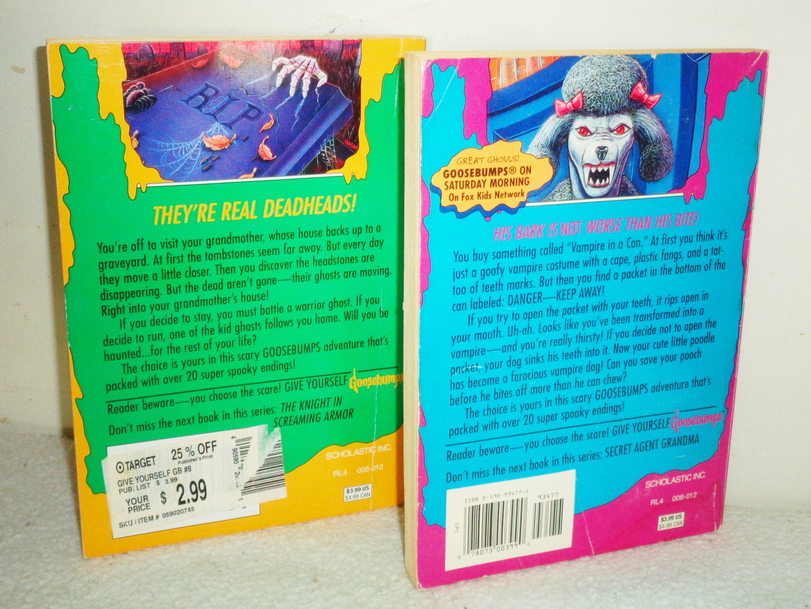 Rl Stine Goosebumps GIVE YOURSELF...CYOA Choose Your Own Scare | Etsy