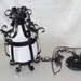 Virden Lighting Black Twisted Metal Lantern Glass Hanging Pendent Light ...