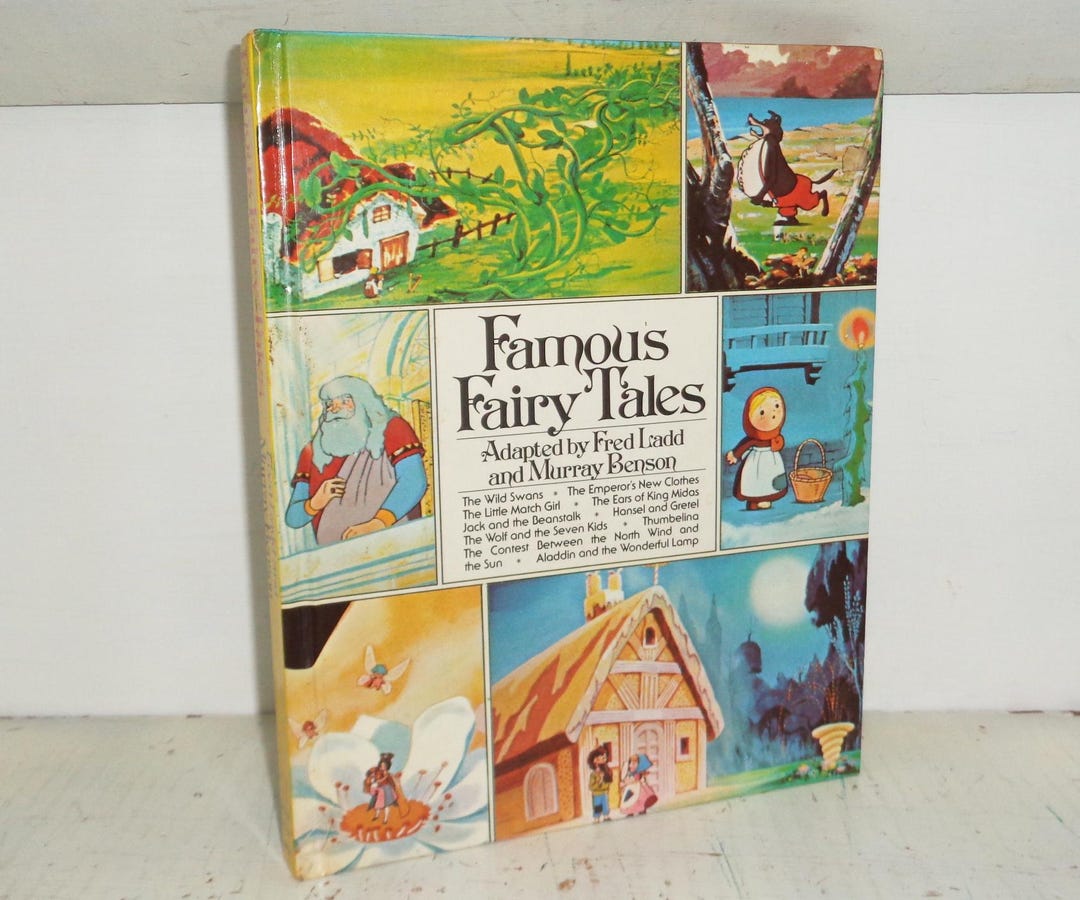 1978 Famous Fairy Tales Vintage Grosset & Dunlap Book Adapted by Fred ...