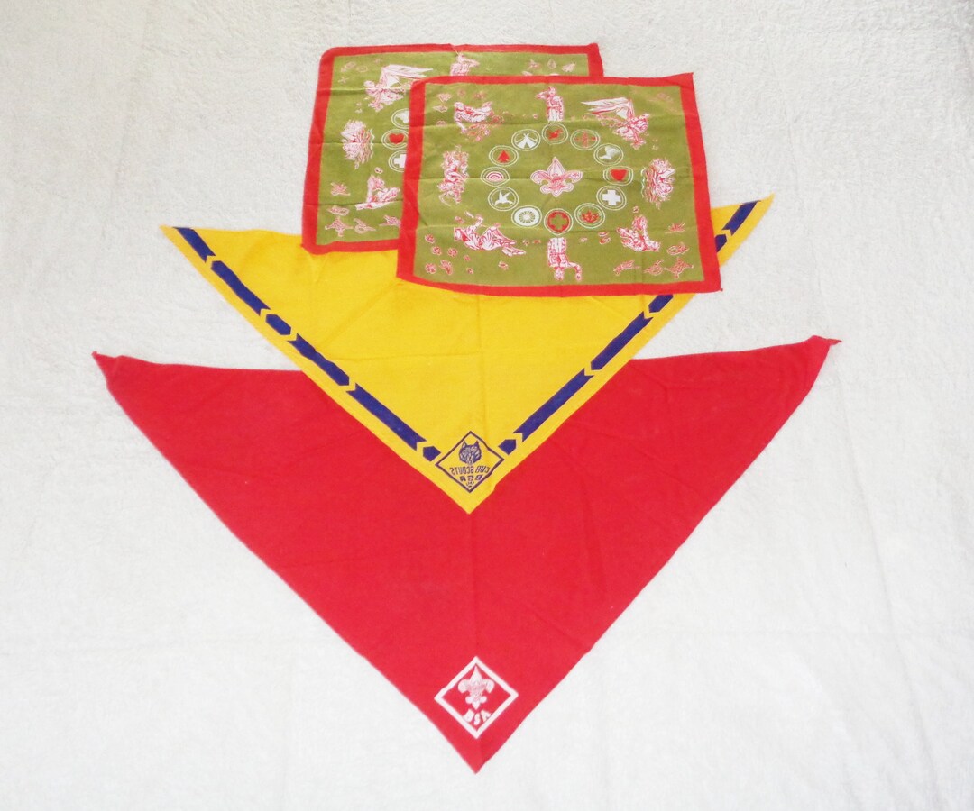 Vintage Cub Boy Scouts of America Uniform Neckercheif & Bandana ...