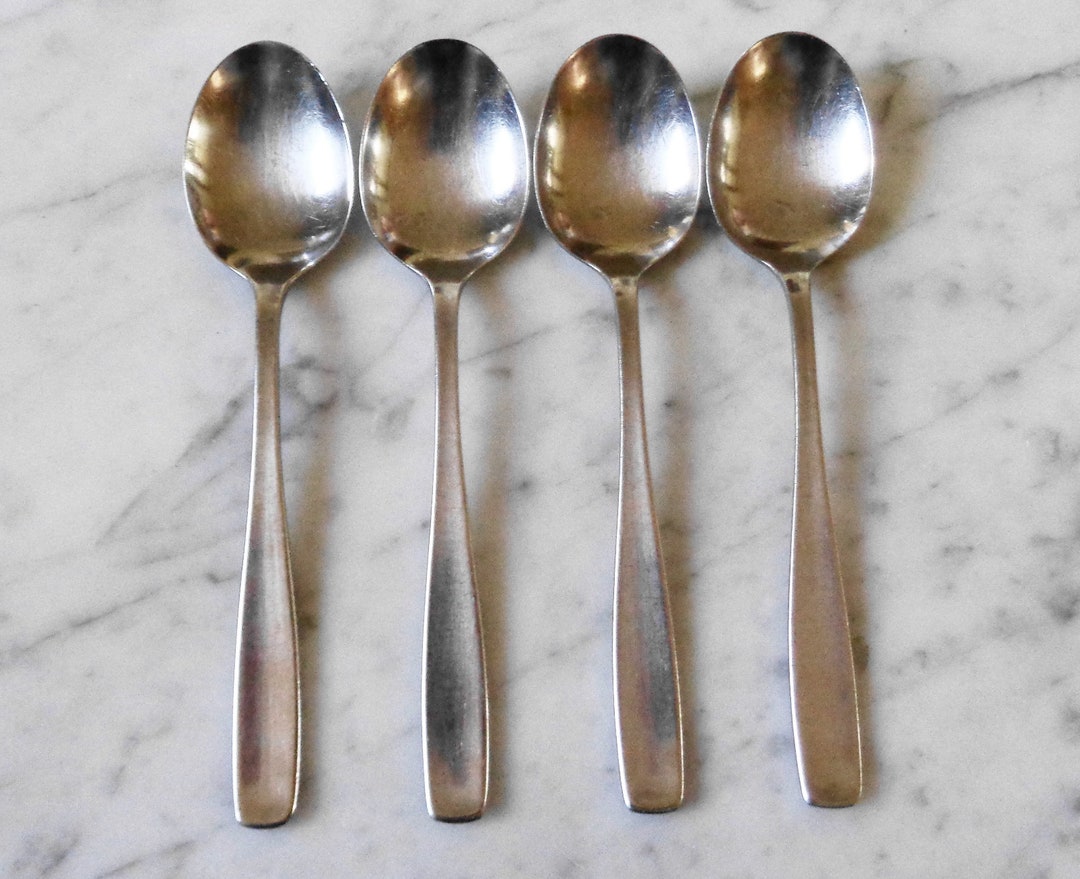WMF Cromargan line Pattern Germany 6 1/8 Inch Set of 4 Teaspoons - Etsy