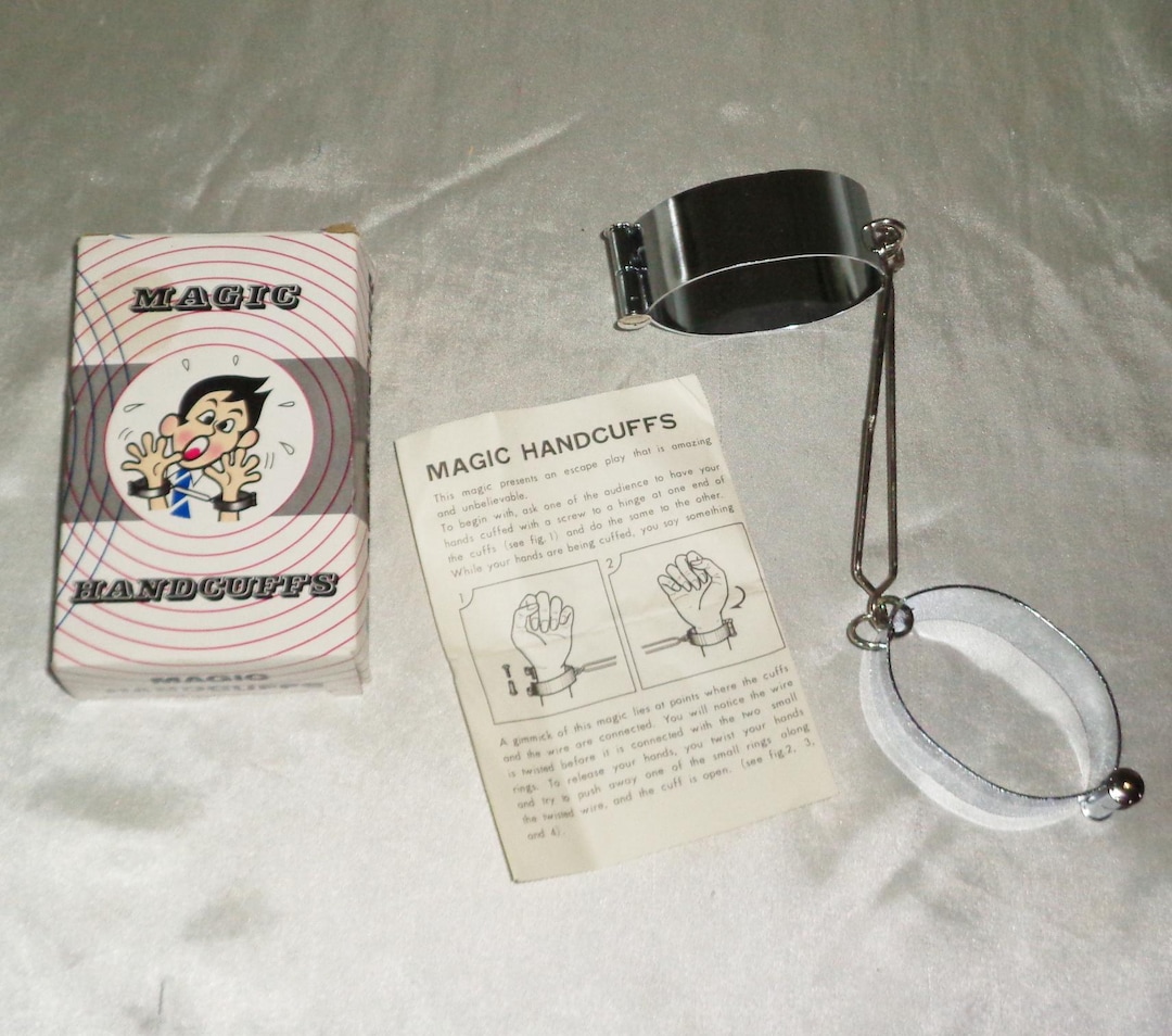 Magic Handcuffs in Original Box W Instructions, Made in Japan ~ Novelty ...
