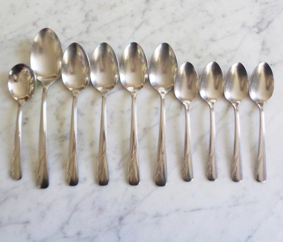 Oceanic Stainless Spoons by Oneida: 10-piece Set - Etsy