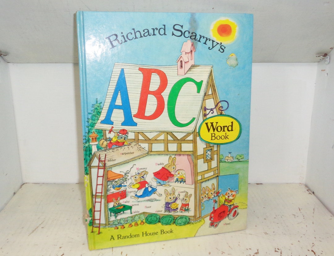1971 Richard Scarry's ABC Word Book HC Book Random House Book Oversized ...