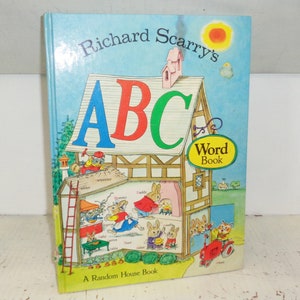 1971 Richard Scarry's ABC Word Book HC Book Random House Book Oversized ...