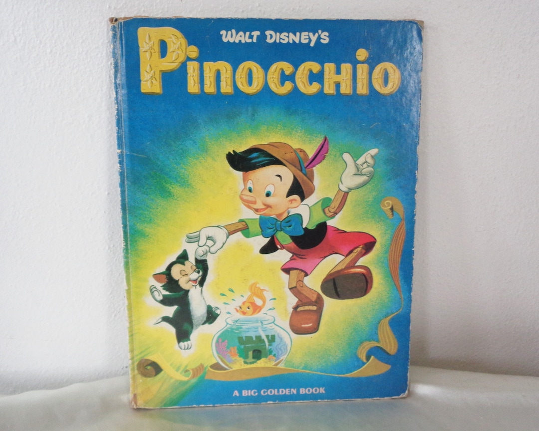 Pinocchio 1975 A Big Golden Book 12 1/2 by 9 3/8 Inch Oversized ...