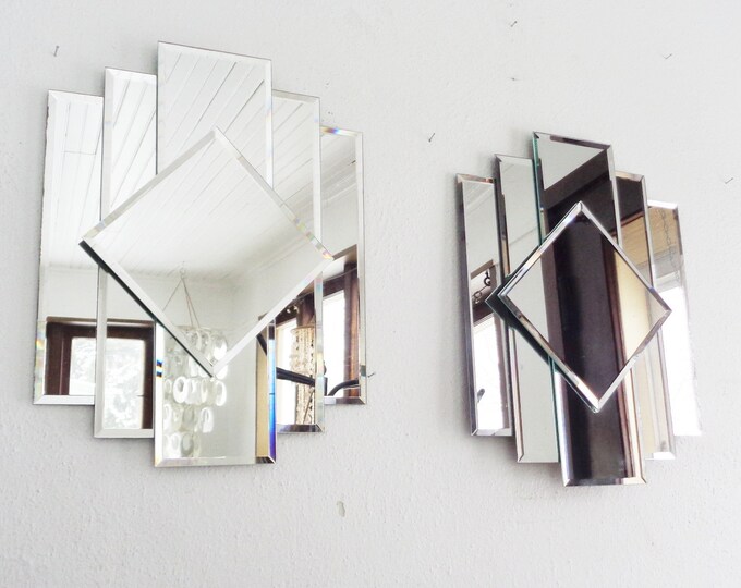 Mechanical Mirror Works Graduated Wall Mount Mirrors Set, 14 X 11 Inch ...
