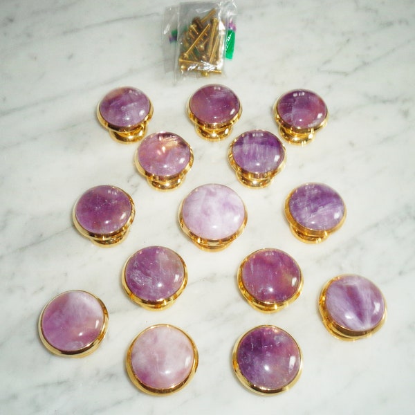 Amethyst Knob - Etsy